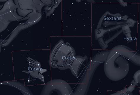 Crater Constellation Sigma Hydrids Meteor Shower Information Facts