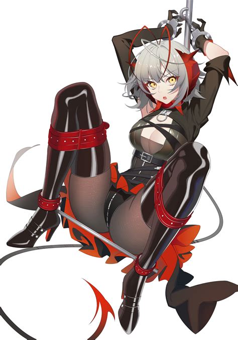 Rule 34 Alternate Version Available Arknights Bondage Horns Qianshibu