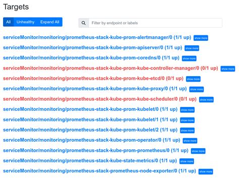 Prometheus Is Only Picking Up A Metrics Deployment In Service Discovery But Not As A Target