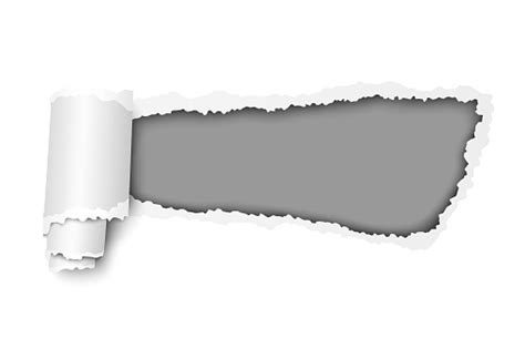 흰 종이의 시트에 찢어진된 구멍입니다 어두운 회색 색 결과 창입니다 서식 파일 종이 디자인 벡터 일러스트입니다 0명에 대한 스톡 벡터 아트 및 기타 이미지 Istock