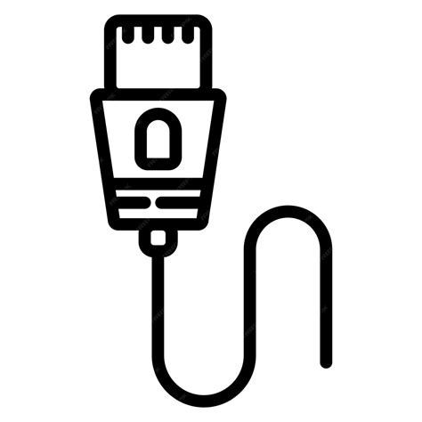 Premium Vector Ethernet Cable Vector Illustration