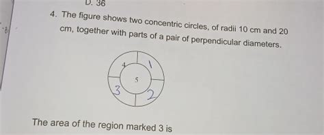 Solved The Figure Shows Two Concentric Circles Of Radii Cm