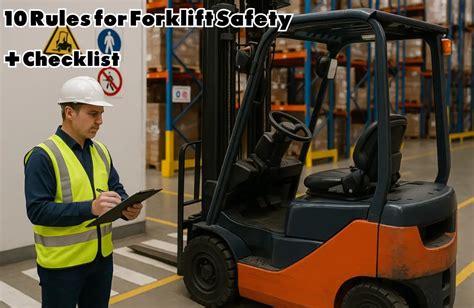 10 Rules For Forklift Safety Checklist