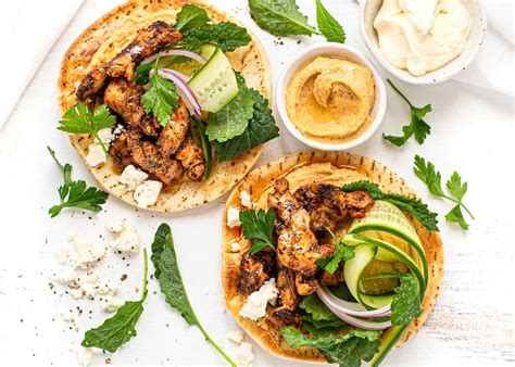 Chicken Yiros With Homemade Hummus — Standom Smallgoods