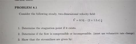 solved consider the following steady two dimensional