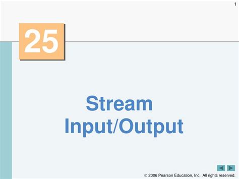 PPT Stream Input Output PowerPoint Presentation Free Download ID