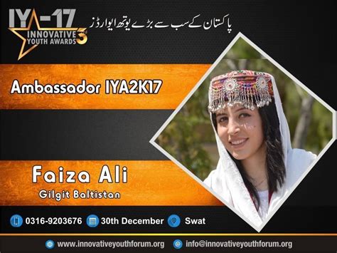 Sami Graphix On Linkedin Meet Faiza Ali She Is Proud Ambassador Of Iya2k17 From Gilgit Baltistan
