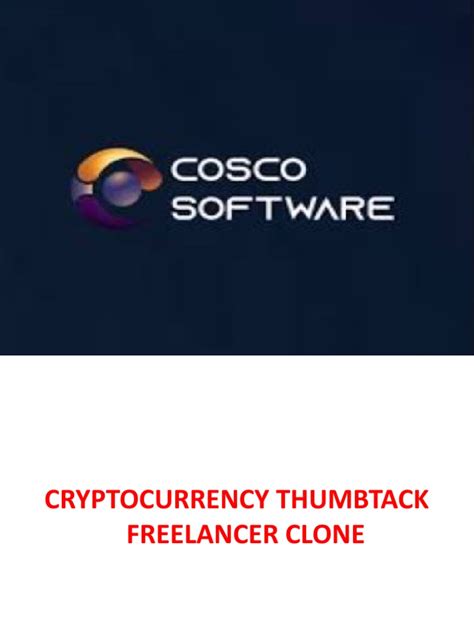 Cryptocurrency Thumbtack Clone Script Pdf