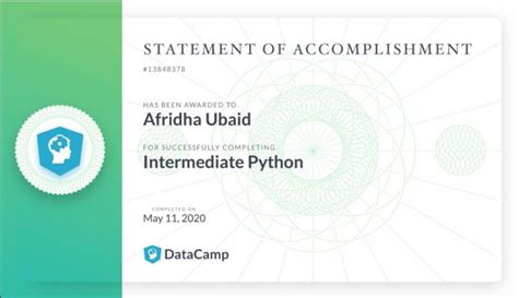 Datacamp Pythonprogramming Afridha Ubaid