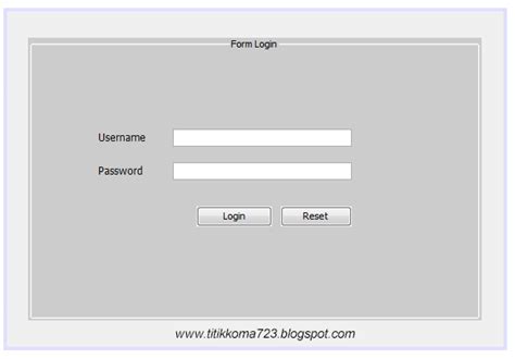 Membuat Login Dengan Javanetbeans Tanpa Database