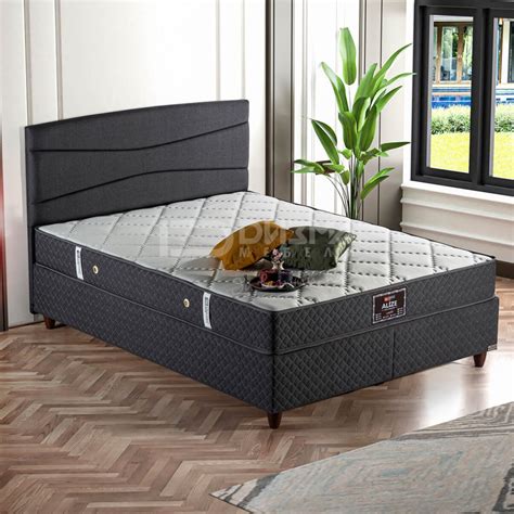 Тапицирано боксспринг легло Ализе с матрак 160x200