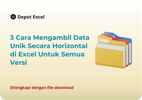 Cara Memfilter Data Horizontal Menjadi Vertikal Menggunakan Rumus Excel