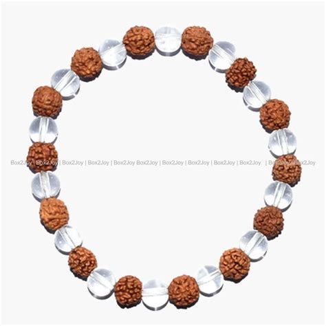 Rudraksha Crystal Bracelet at Rs 600/piece | Rudraksh Bracelet in ...