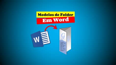 Crie Folders Incríveis Facilmente Modelos Prontos Para Editar No Word