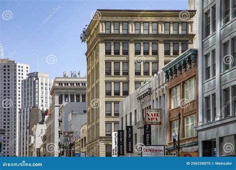 View To Historic High Rise Buildings Downtown San Francisco Editorial