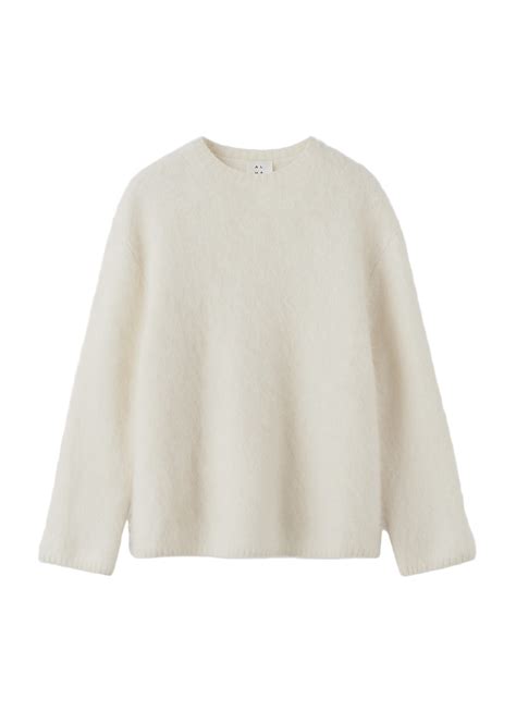 Almada Floy Cashmere Sweater In Cream Denim Iniquity