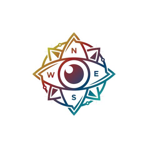 Modern Eye Compass Geometry Logo Scalebranding