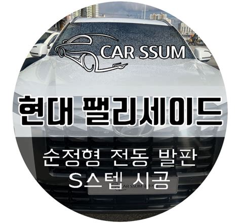 광주 팰리세이드 전동 사이드스텝 순정형 S스텝 발판설치 장착튜닝 대전 전주 순천 여수 목포 네이버 블로그