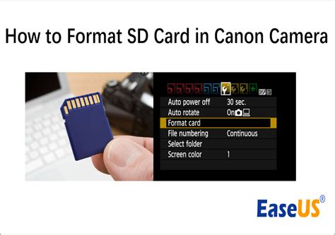 How To Format Sd Card In Canon Camera Updated 2025 Easeus