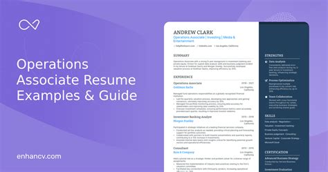 10 Operations Associate Resume Examples And Guide For 2025
