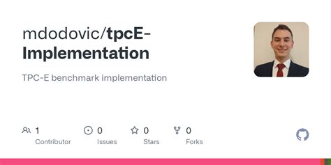 github mdodovic tpce implementation tpc e benchmark implementation