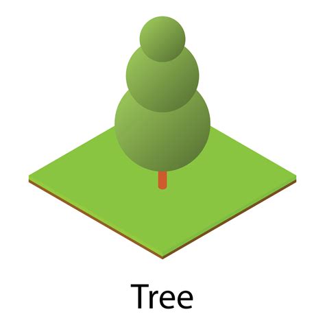 Tree Icon Isometric Style 14410985 Vector Art At Vecteezy