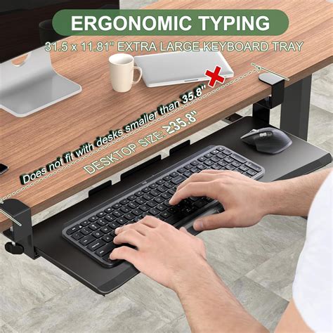 Upgravity Keyboard Tray Under Desk Slide Out With Sturdy India Ubuy