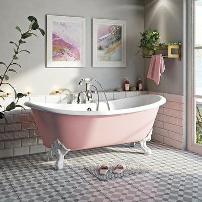 Artist Collection Lush Blush Light Pink Cast Iron Bath Victoriaplum