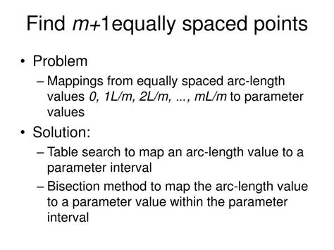 PPT Arc Length Computation And Arc Length Parameterization PowerPoint