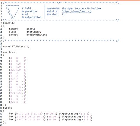 Blockmesh Problem In Execution Flowthermolab Computational Fluid Dynamics