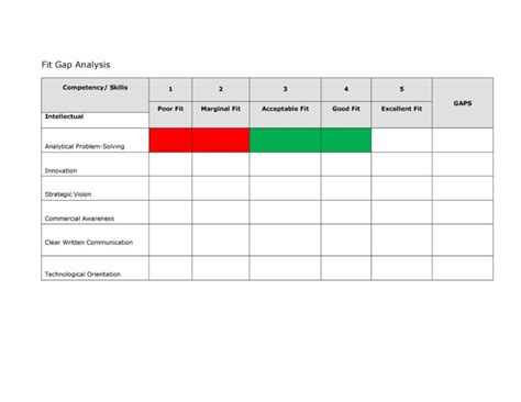 Gap Analysis Templates Examples Word Excel PDF