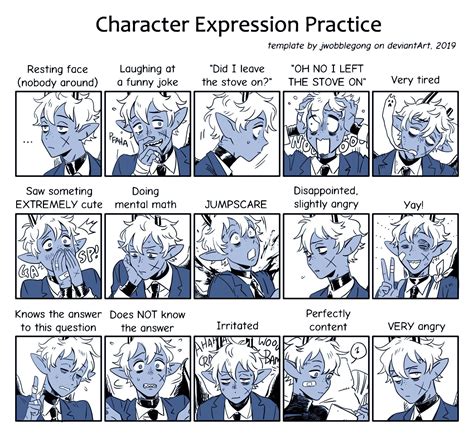 Milo Expression Chart Devils Candy In 2025 Character Design
