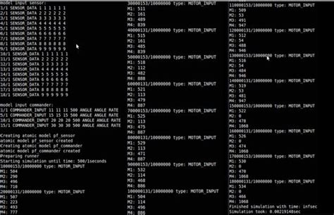 simulation results of the developed devs model with an artificial input