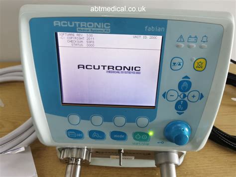 Used Inspiration Acutronic Fabian Ncpap Ventilator With Airflow And O2