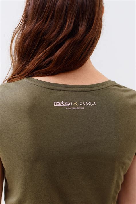 Maxine T Shirt Khaki Green Woman