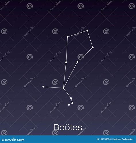 Constellation As It Can Be Seen By The Naked Eye Stock Illustration