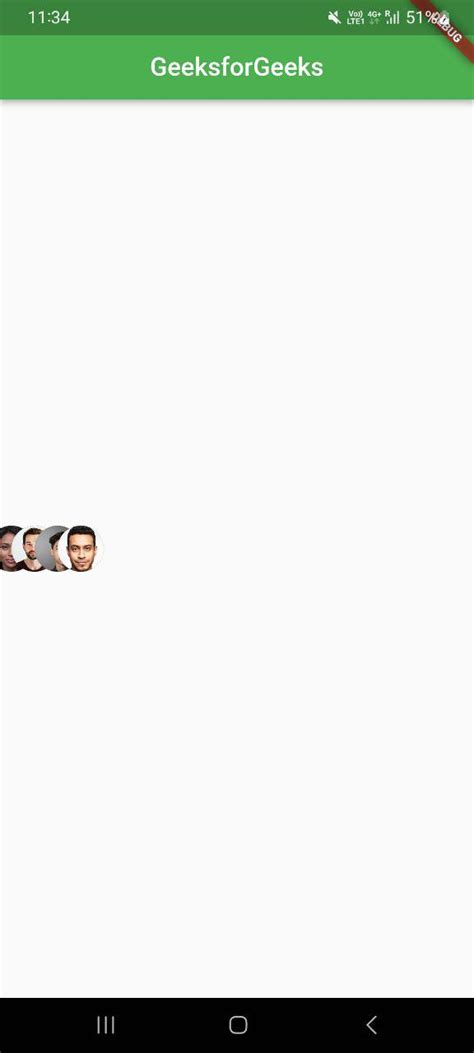 Flutter Create Overlapping Circle Avatar Geeksforgeeks