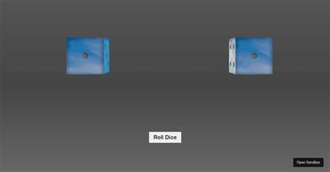 Animated 3d Dice Roll Codesandbox
