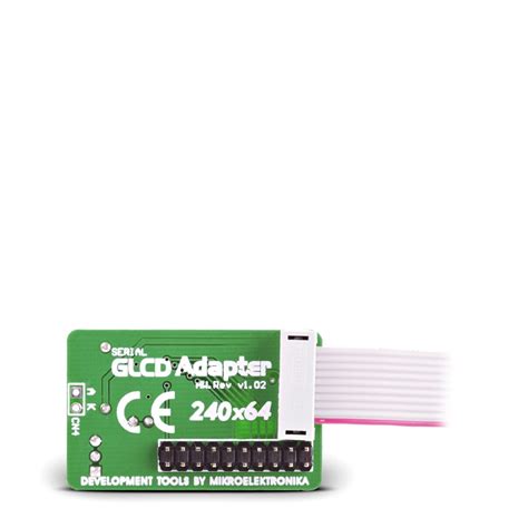 serial glcd 240x64 adapter board spi display interface