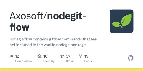 Github Axosoft Nodegit Flow Nodegit Flow Contains Gitflow Commands That Are Not Included In