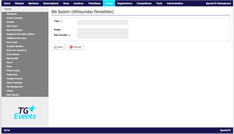 Setting Up The Bib System Help Centre