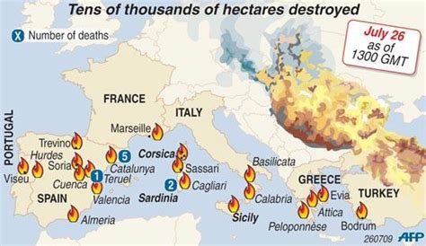 Mediterranean Rim Battles To Contain Devastating Wildfires