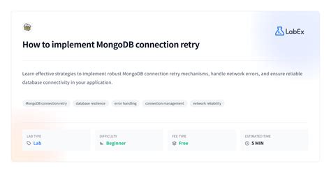 How To Implement Mongodb Connection Retry Labex