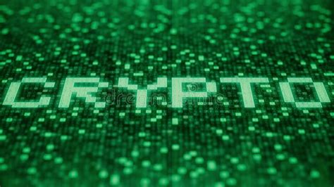 Hexadecimal Symbols Flashing On A Green Computer Screen Loopable 3d