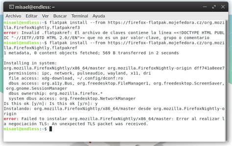 Cómo instalar Firefox Nightly en Endless OS tutoriales Endless OS Community