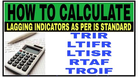 How To Calculate Lagging Indicators Trir Ltifr Ltisr Rtaf Troif As Per Is Standard Youtube