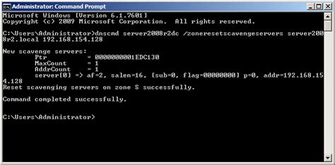 Error 9611 Dnserrorinvalidzonetype When Attempting To Configure A Microsoft Dns Scavenging