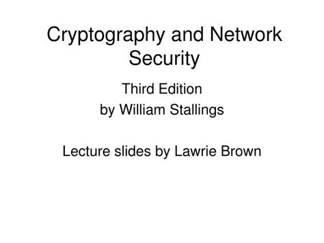 Ppt Cryptography And Network Security Powerpoint Presentation Free