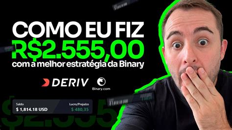 A Melhor EstratÉgia Da Binaryderiv Youtube