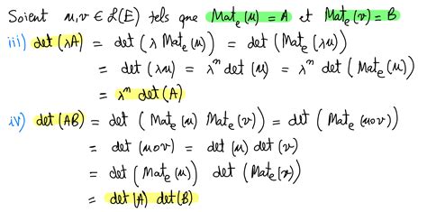 Déterminant Cours Mpsi Mp2i
